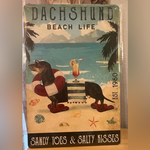 Accents | Dachshund Themed 12x8 Tin Signs Many Designs To Choose From ...